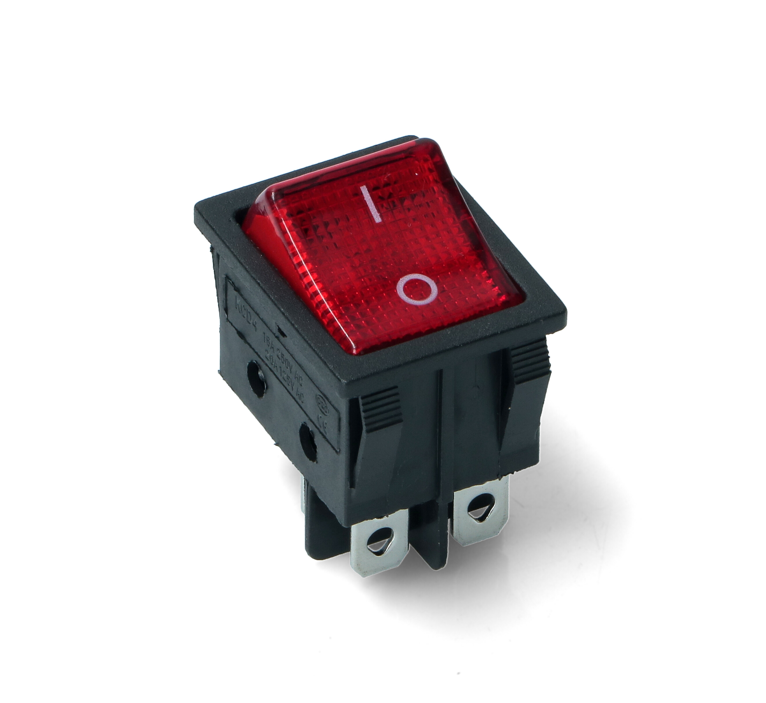 Intrerupator basculant 16A Lumuna rosie