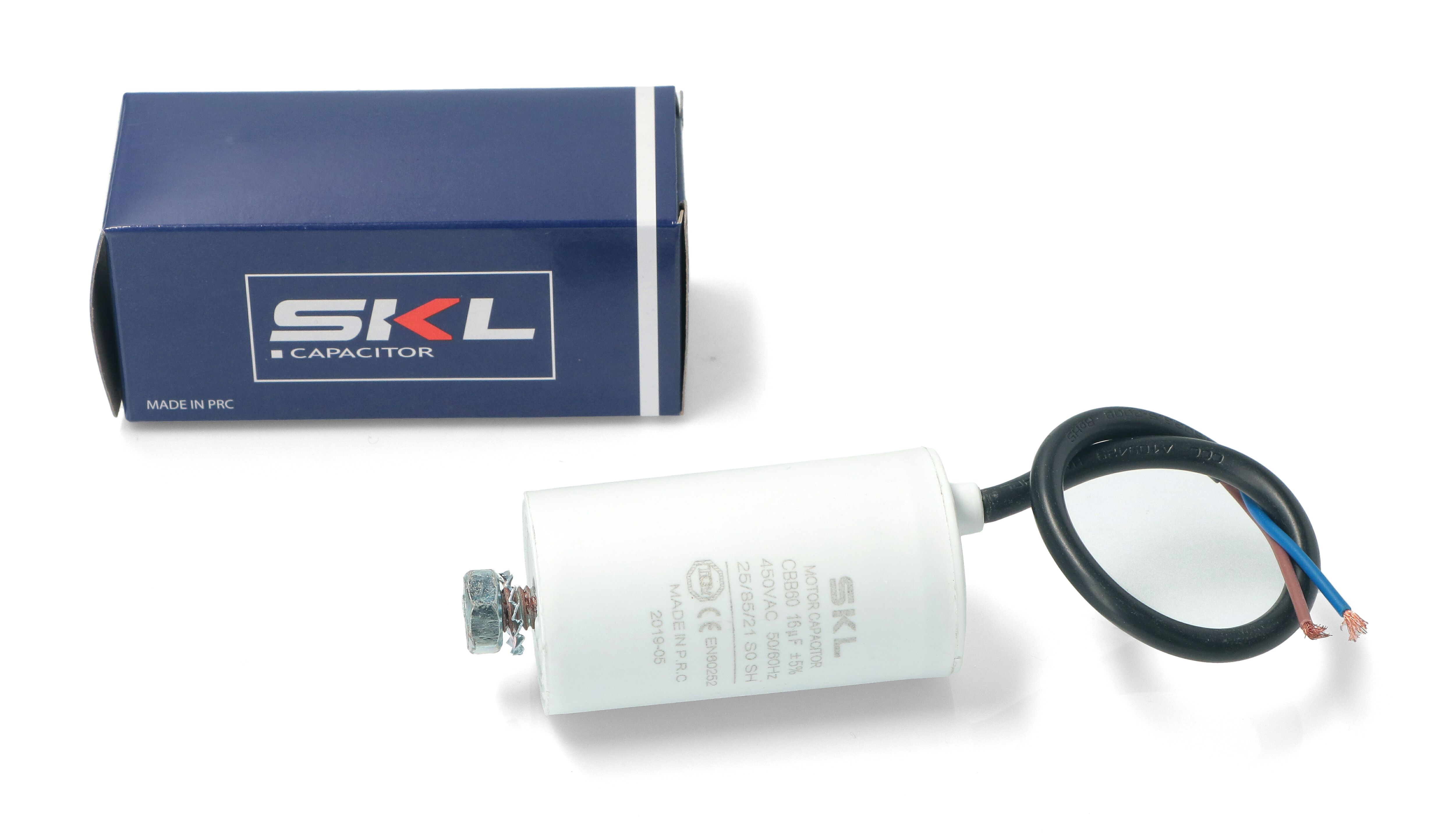 Capacitor 16µf + cable - skl - PiesaTa.ro