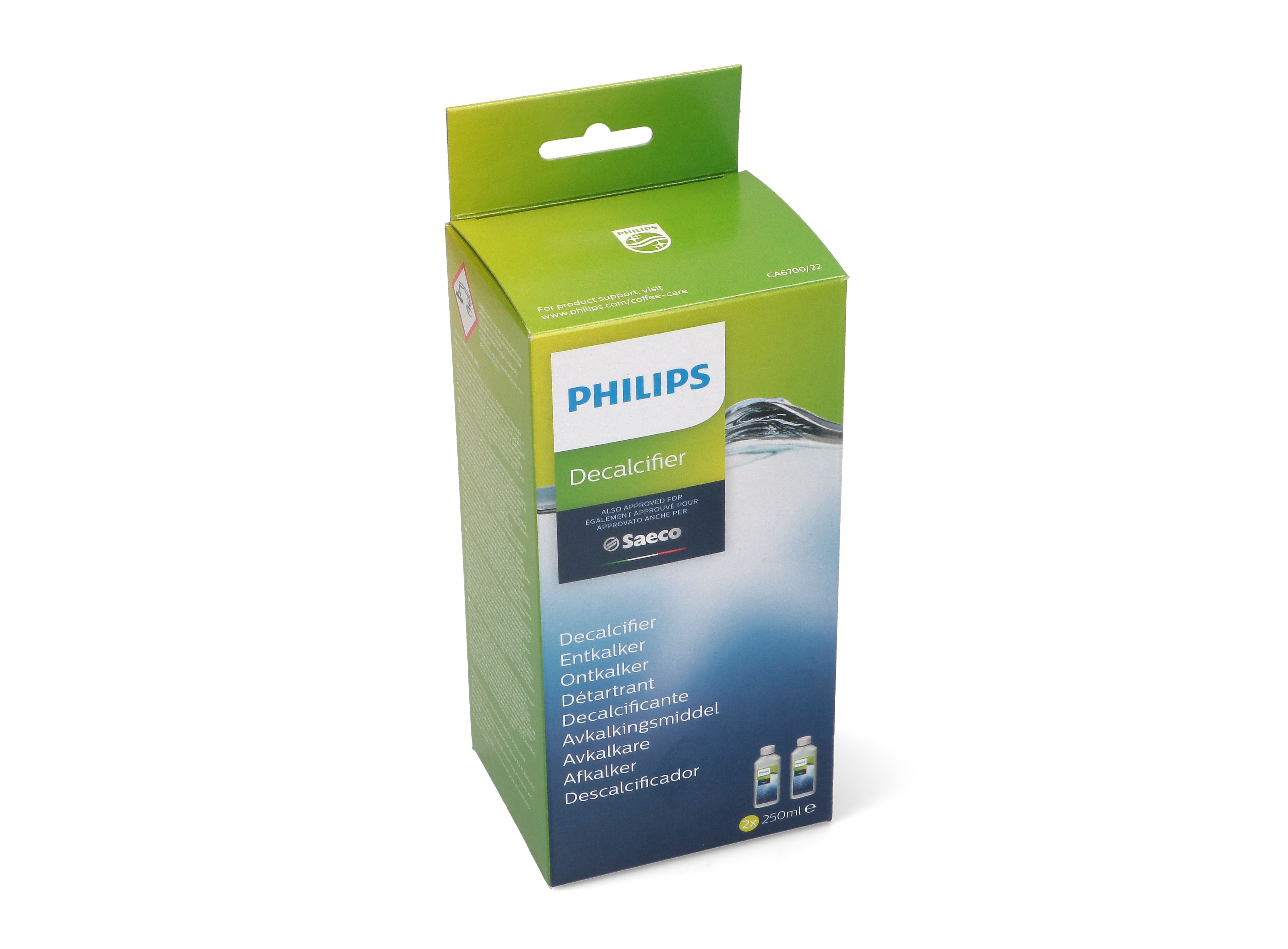 Decalcificator Philips CA6700/22 pentru espressoare Philips Saeco, 2x250 ml